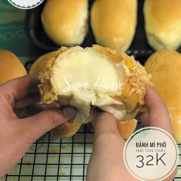 Bánh Mì Phomai Tan Chảy - Tiệm trà bánh Susu House